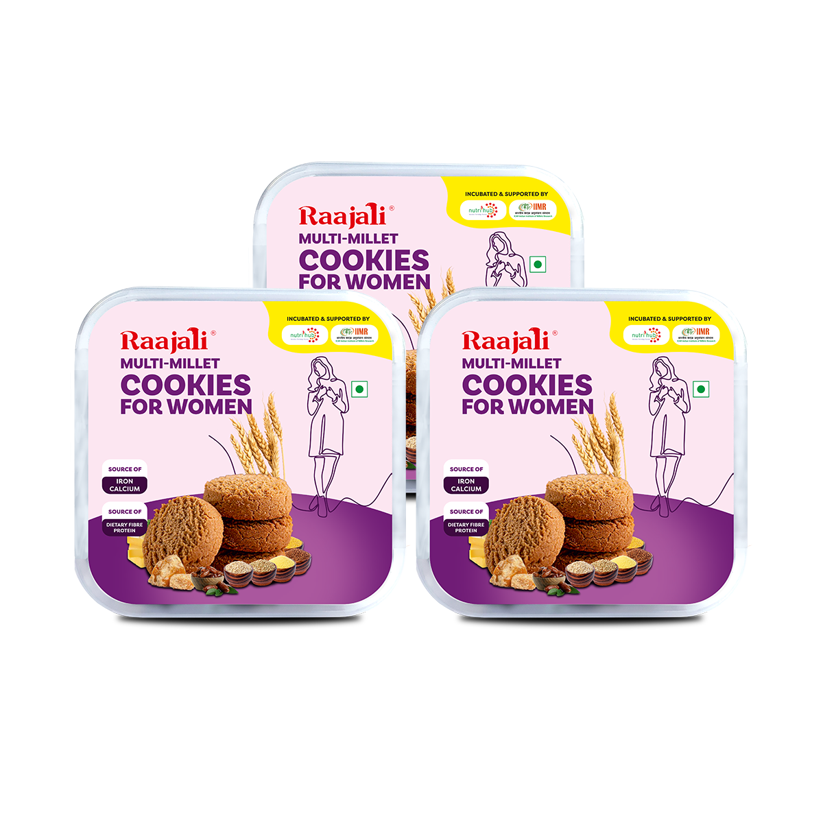 MULTI MILLET COOKIES FOR WOMEN - 120g – Raajali